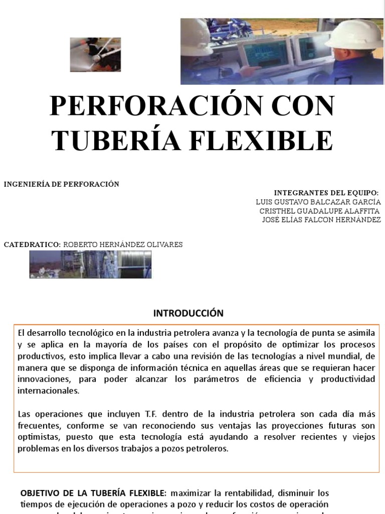 Perforacion Con Tuberia Flexible | PDF | Perforación | Tubería (transporte de fluidos)