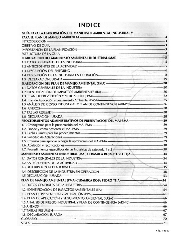 Guia para La Elaboracion de MAI y PMA | PDF