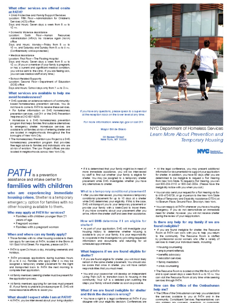 Path Brochure | PDF | Homelessness