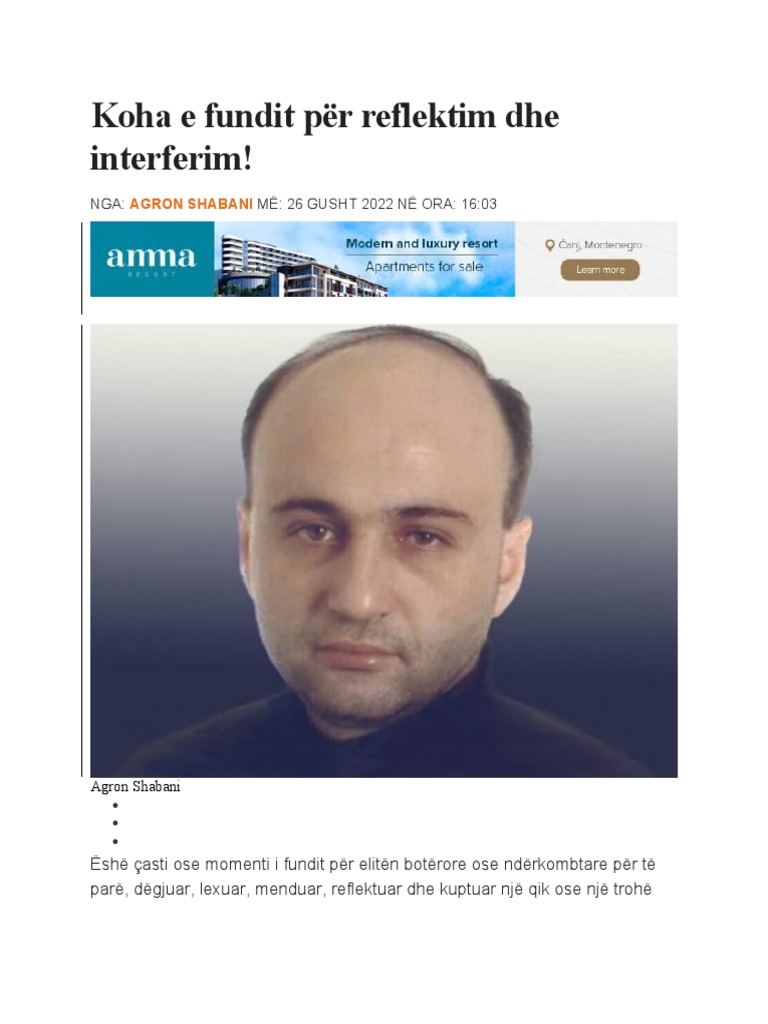 Koha e Fundit Për Reflektim Dhe Interferim | PDF