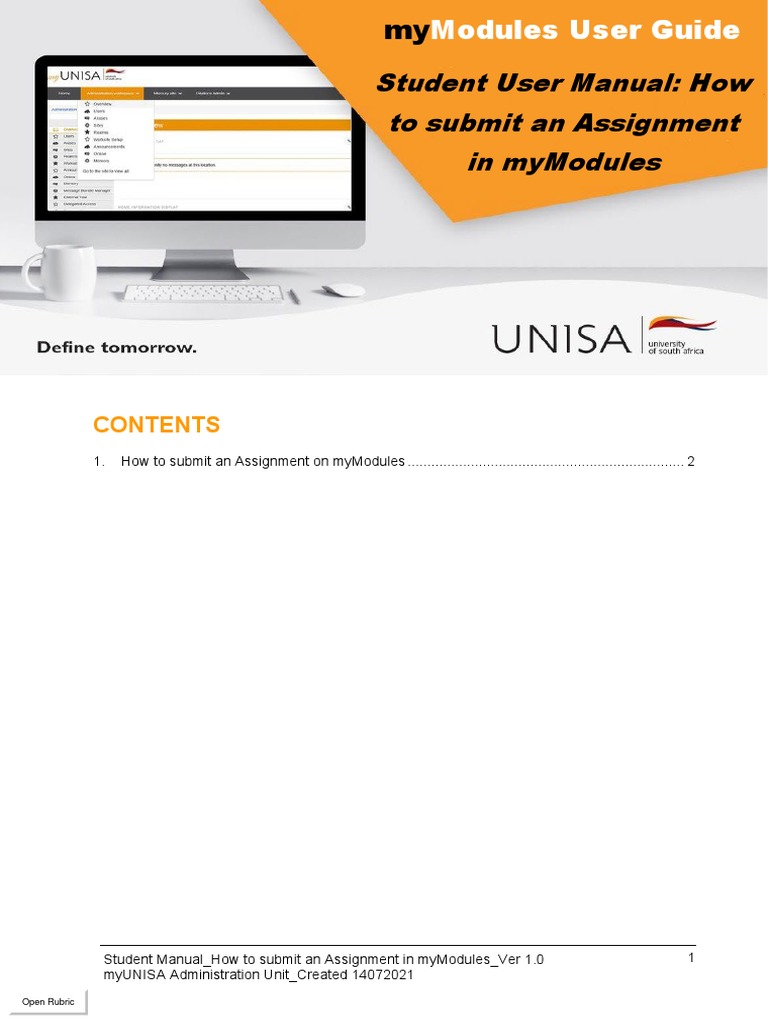 Student User Manual: How To Submit An Assignment in Mymodules | PDF | Computer File ...