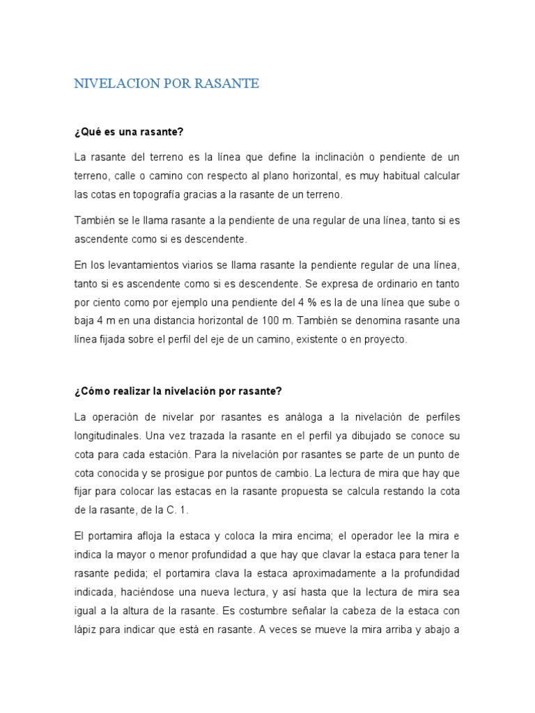 Rasante | PDF