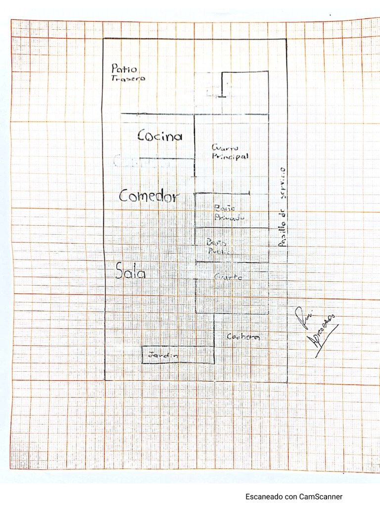 Plano Arquitectónico Mano Alzada | PDF