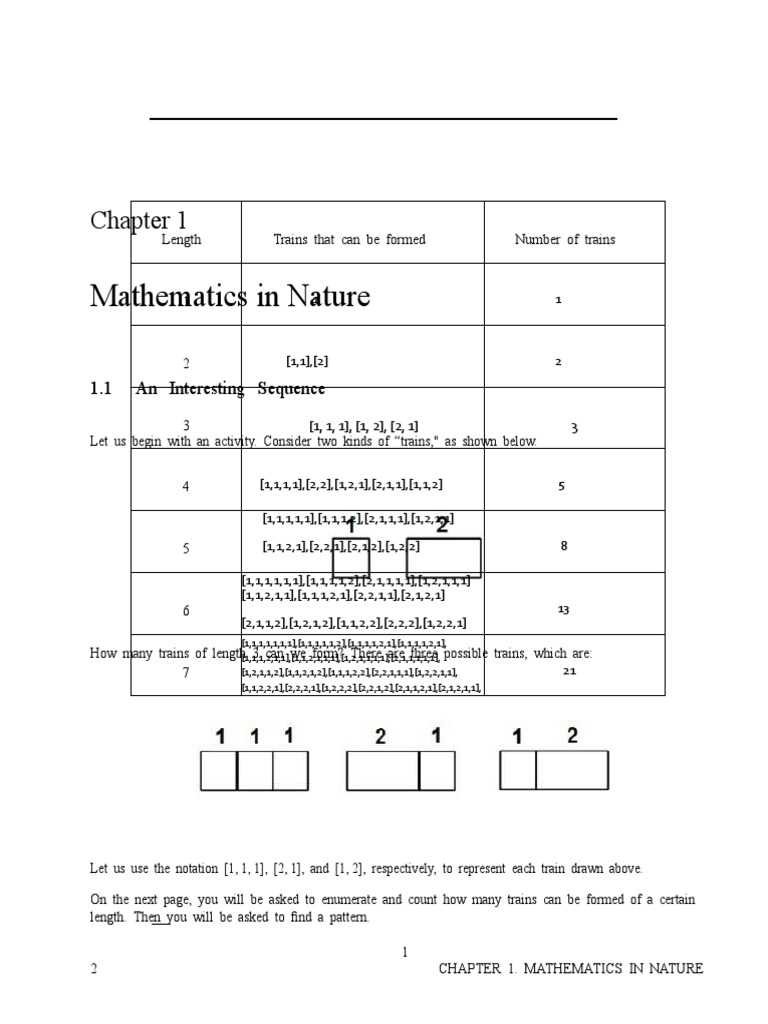 Mathematics in Nature: Chapter 1 | PDF | Ratio | Length