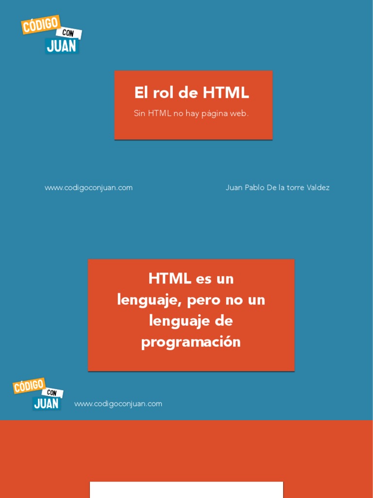 Importancia del HTML en Páginas Web | PDF
