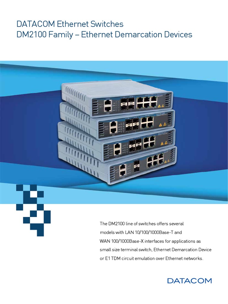 DATACOM Ethernet Switches DM2100 Family - Ethernet Demarcation Devices | Download Free PDF ...