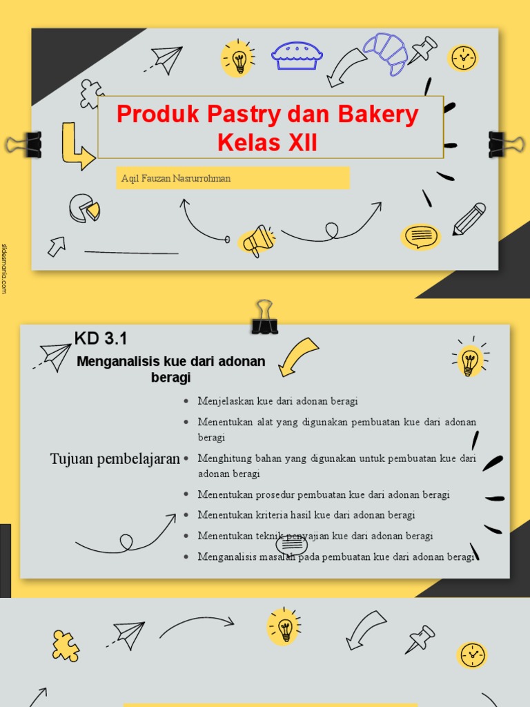 Materi Pastry Bakery Kelas 12 Fix2 | PDF