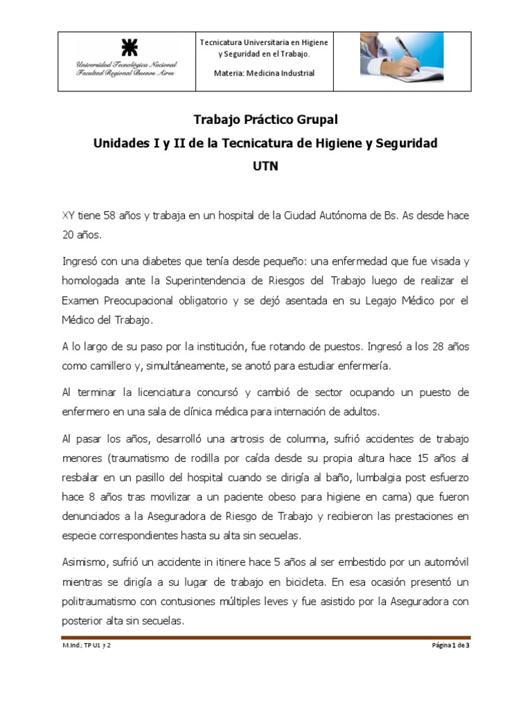 TP Unidades I y II UTN | PDF | Epidemiología | Causas de la muerte