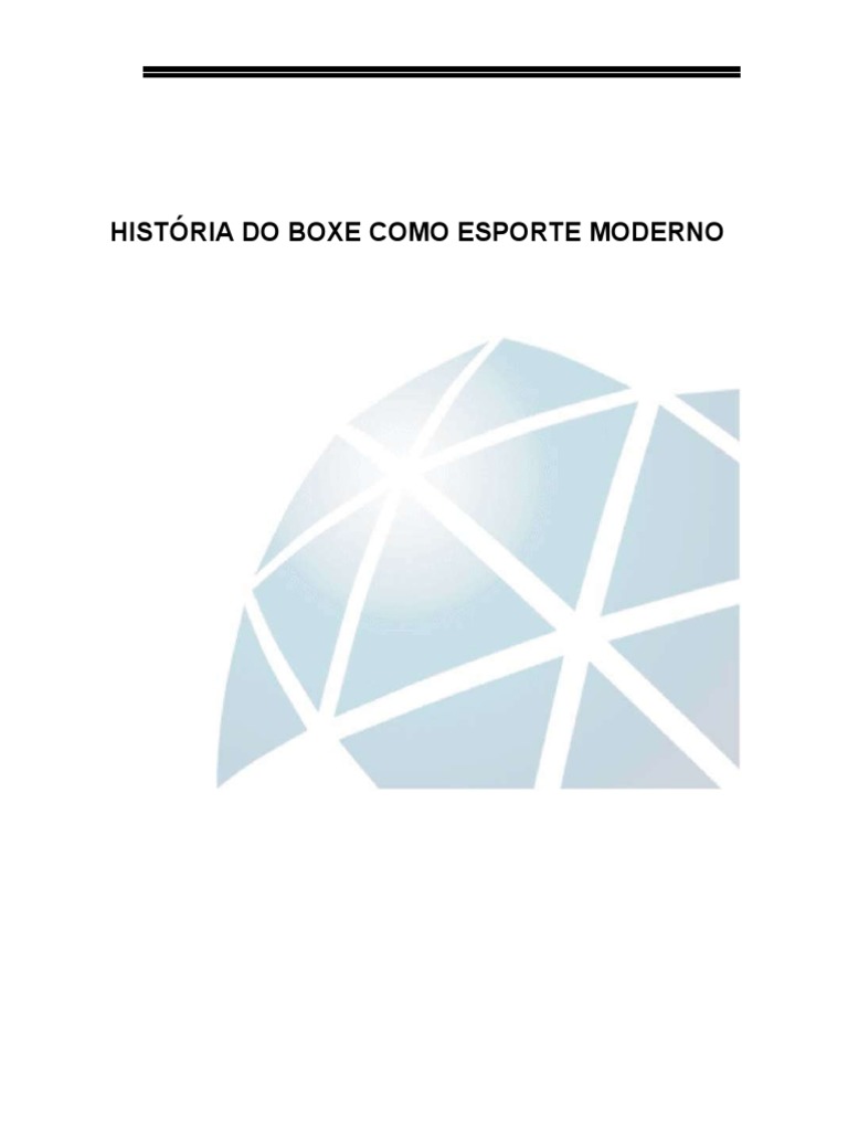 História Do Boxe Como Esporte Moderno | PDF | Cuba | Inglaterra