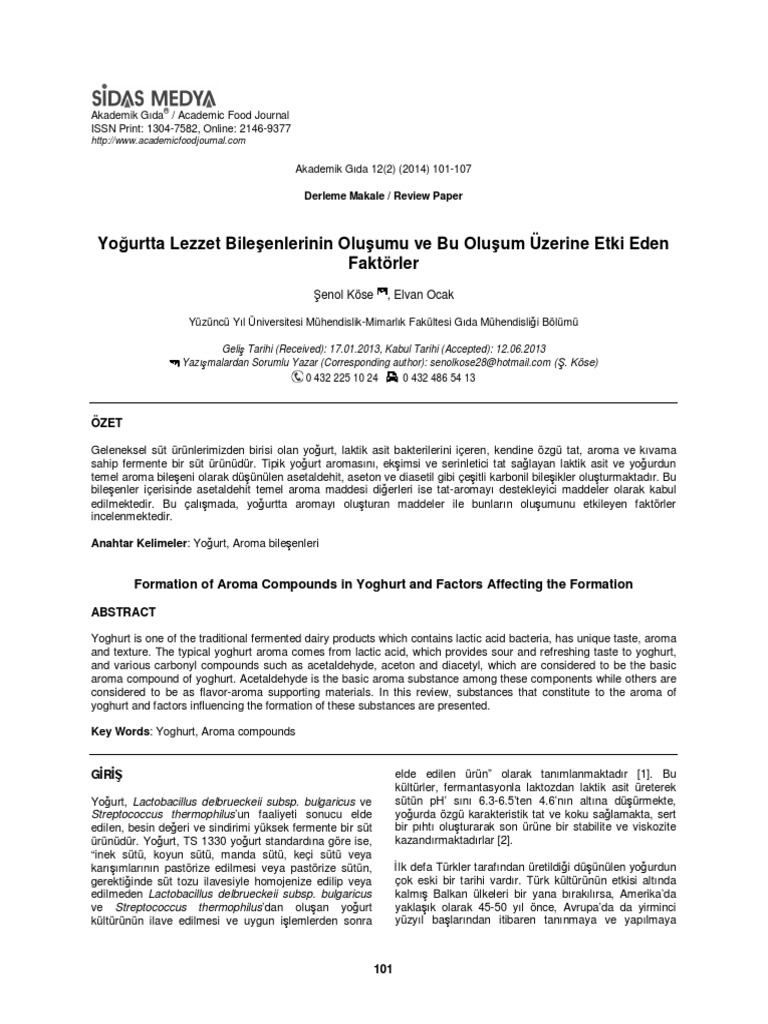 Yo - Urtta Lezzet Bile - Enlerinin Olu - Umu Ve Bu Olu - Um - Zerine Etki Eden Fakt - Rler ...