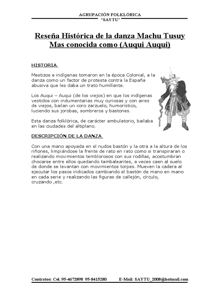 Reseña Historica Auqui Auqui | PDF