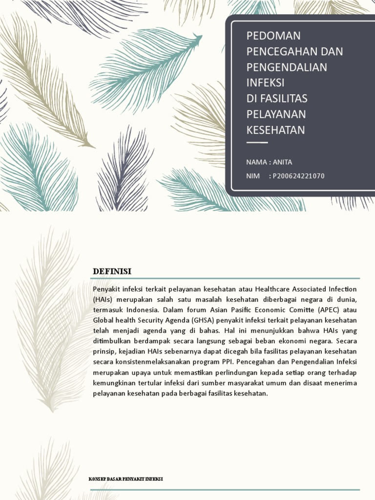 Pedoman Pencegahan Dan Pengendalian Infeksi | PDF | Sains & Matematika