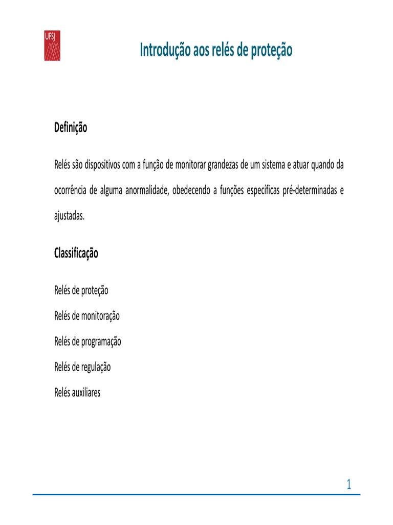05a Relés De Proteção Pdf Relé Tempo