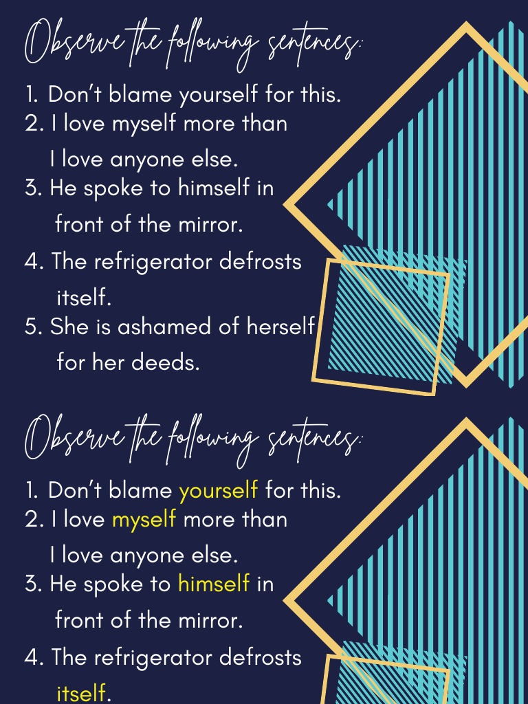 Reflexive & Intensive Pronouns | PDF | Pronoun | Linguistics