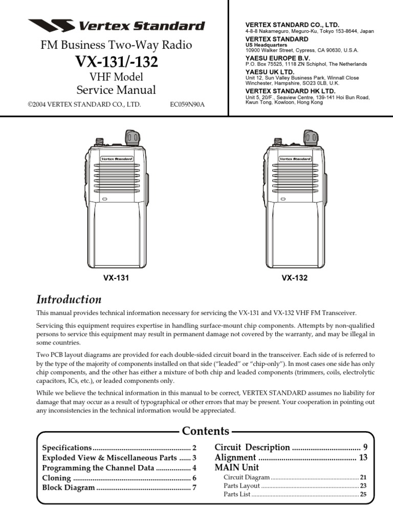 FM Business Two-Way Radio: VHF Model | PDF | Amplifier | Sound Technology