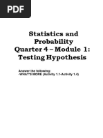 Stat and Prob - Q4 - Week 3 - Module 3 - Identifying The Appropriate Rejection Region For A ...