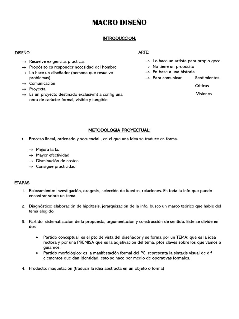 Resumen Macro Diseño | PDF | Diseño | Analogía