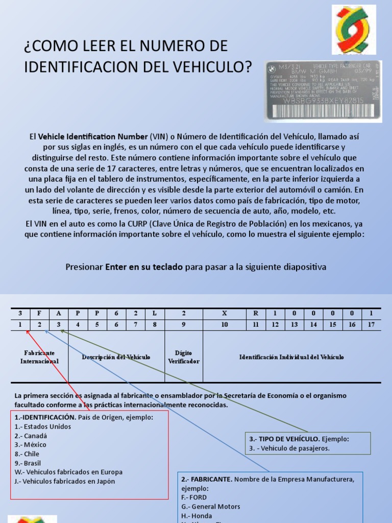 Como Leer El Vin | PDF | Industria automotriz | Coche