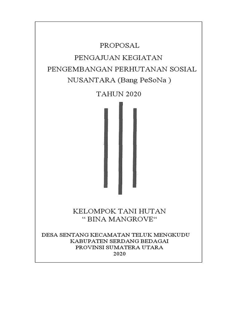 Contoh Proposal Jadi Bina Mangrove | PDF