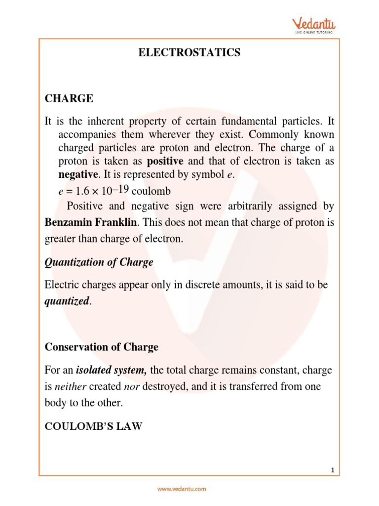 Electric Potentials and Fields: A Guide to the Fundamental Concepts of Electrostics | PDF ...