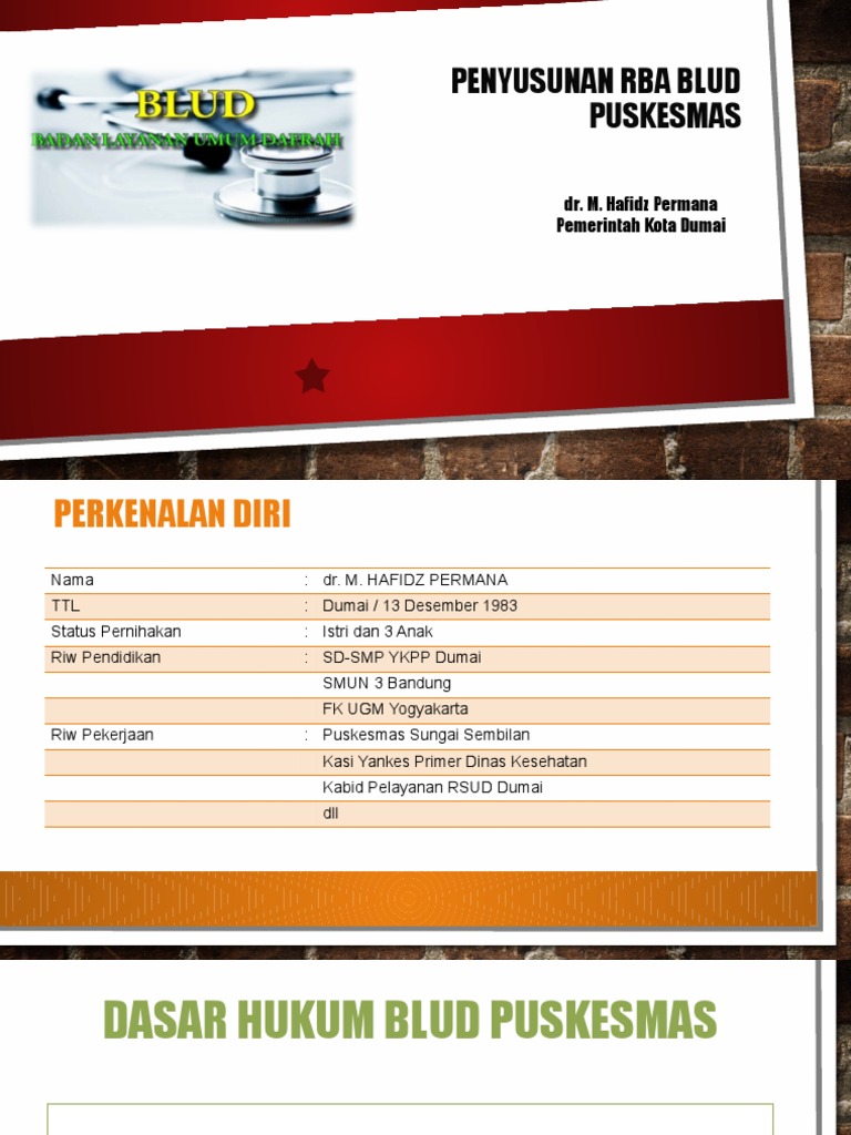 Penyusunan RBA BLUD Puskesmas Dumai | PDF