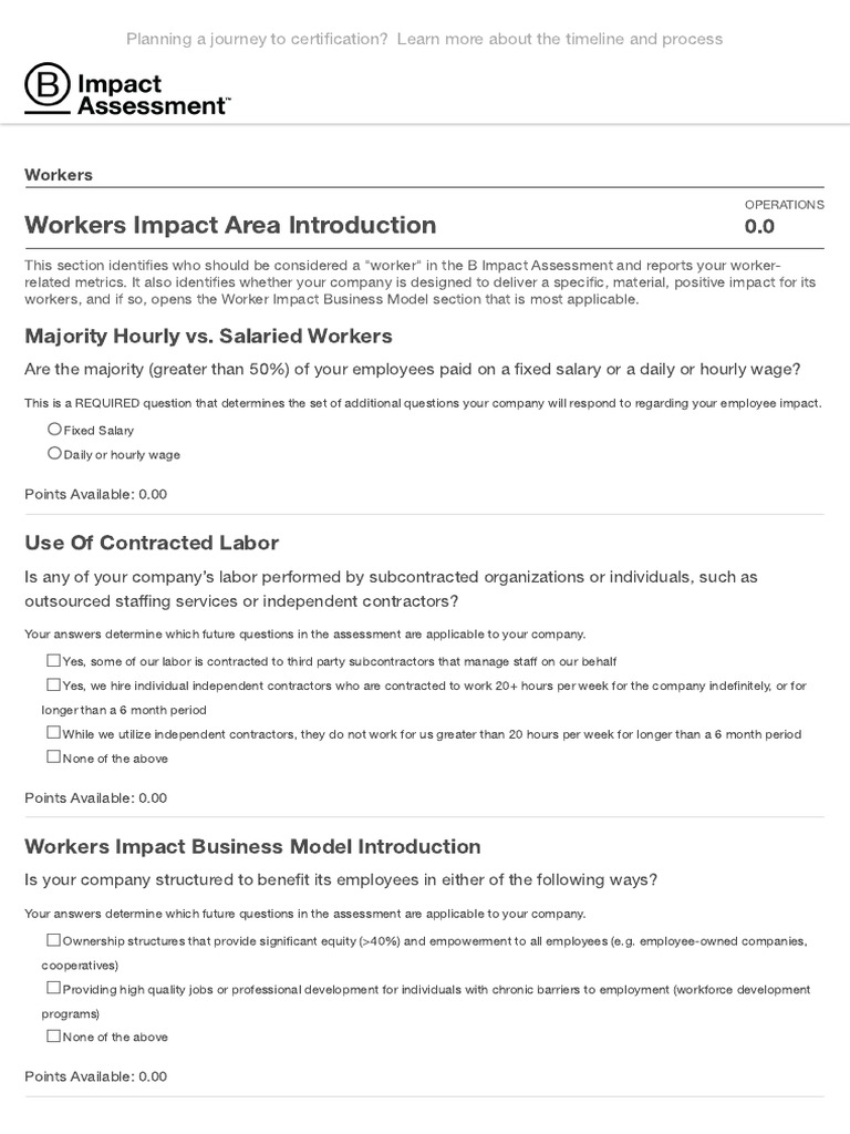Workers Impact Area Introduction: Planning A Journey To Certification? Learn More About The ...