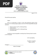 Communication Letter To Barangay | PDF