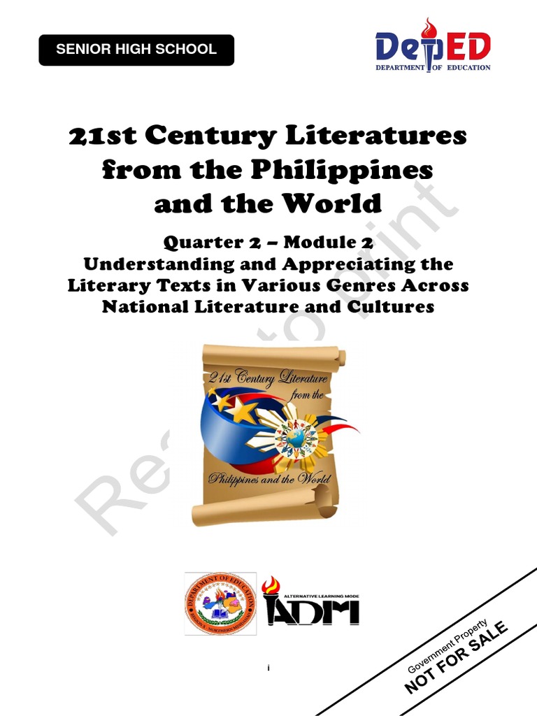 21st-Century Literatures Quarter 2 Module 2 Version 5 | PDF | Genre ... 21st-Century Literatures Quarter 2 Module 2 Version 5 | PDF | Genre ...