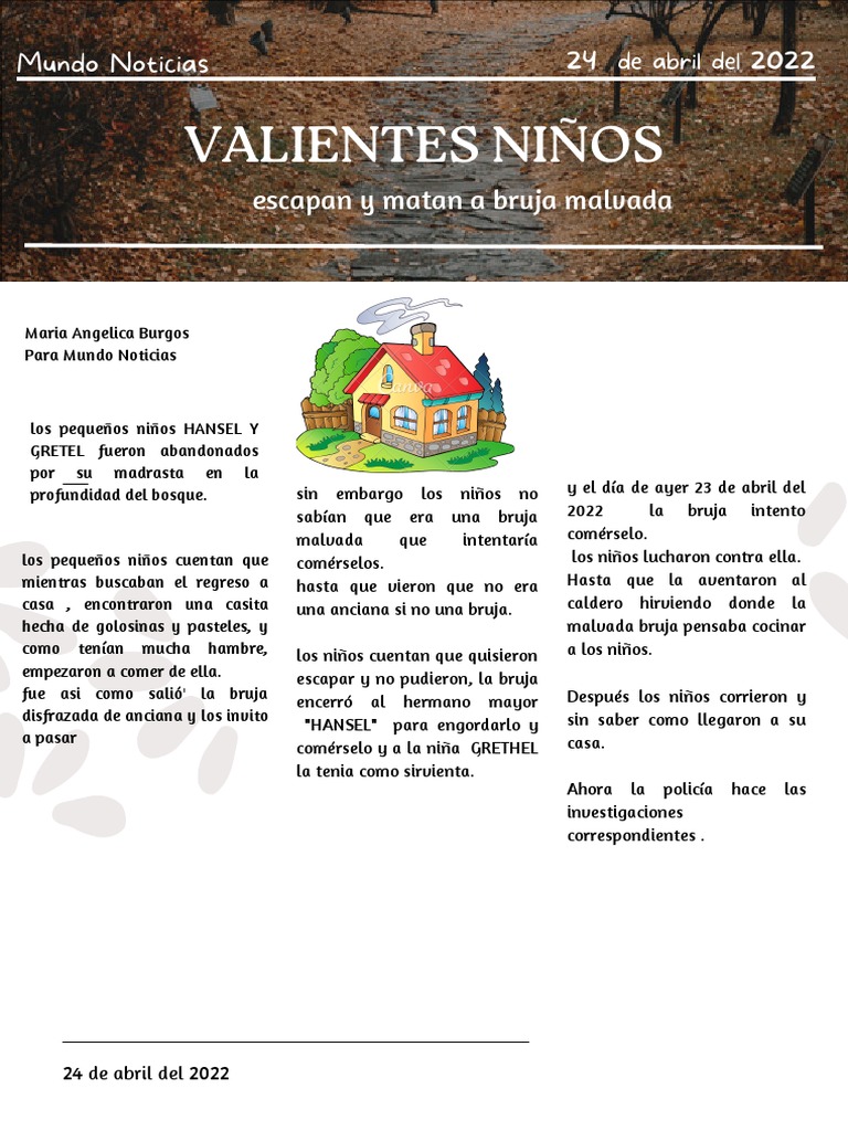 Noticia Infantil | PDF