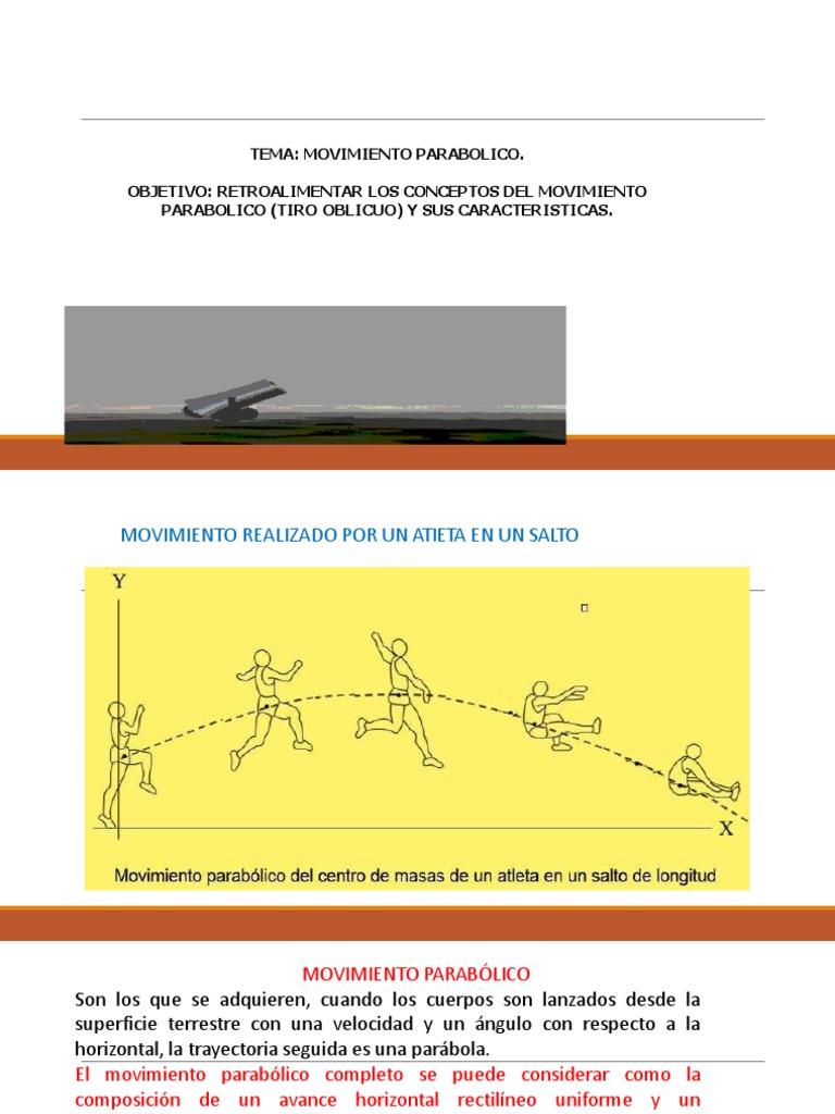 Movimiento Parabolico | PDF | Mecánica | Movimiento (física)