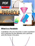 Pre-Calculus Quarter 1 - Module 3: Parabolas | PDF | Ellipse ...