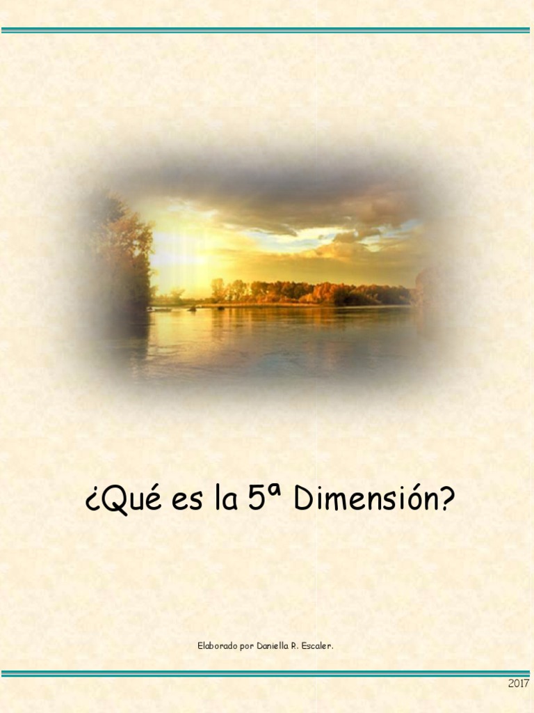 Que Es La Quinta Dimension | PDF | Experiencia | Pensamiento
