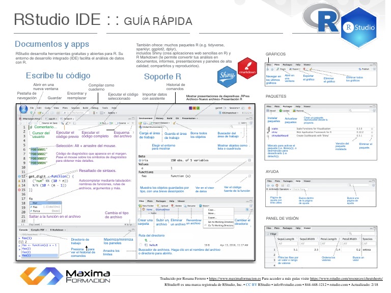 Guía Rápida de RStudio IDE | PDF | Entorno de desarrollo integrado ...