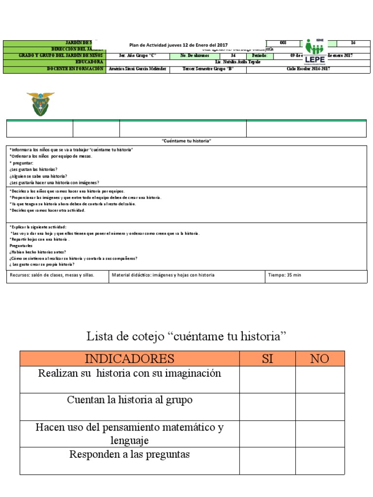 Cuentame Tu Historia | PDF | Educación de la primera infancia