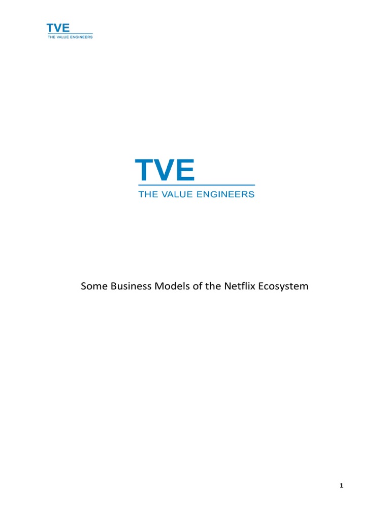 Some Business Models of The Netflix Ecosystem | PDF | Stocks | Dividend