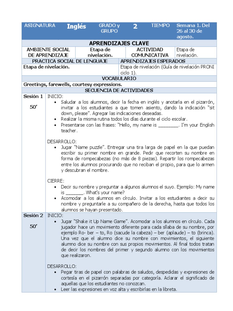 Planeación de ingles | PDF | Evaluación | Rima