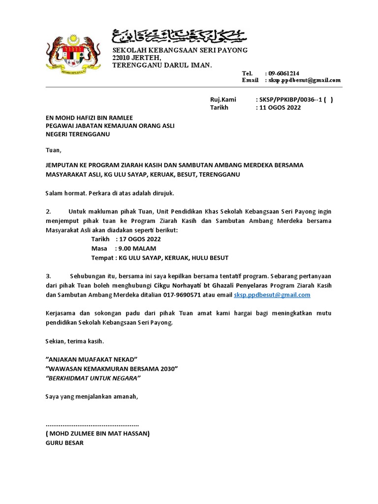 Jemputan Program Asli | PDF