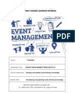 SAG - Events Management Services NC III | PDF | Information