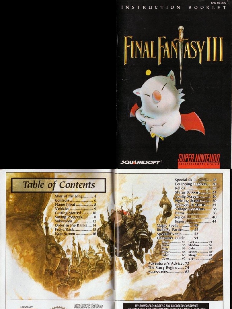 Final Fantasy III (USA) (Rev 1) | PDF
