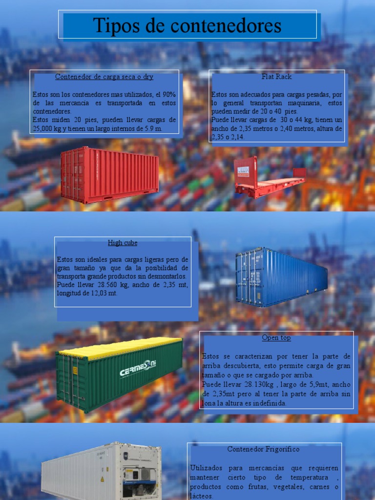 Tipos de Contenedores | PDF | Química | Materiales