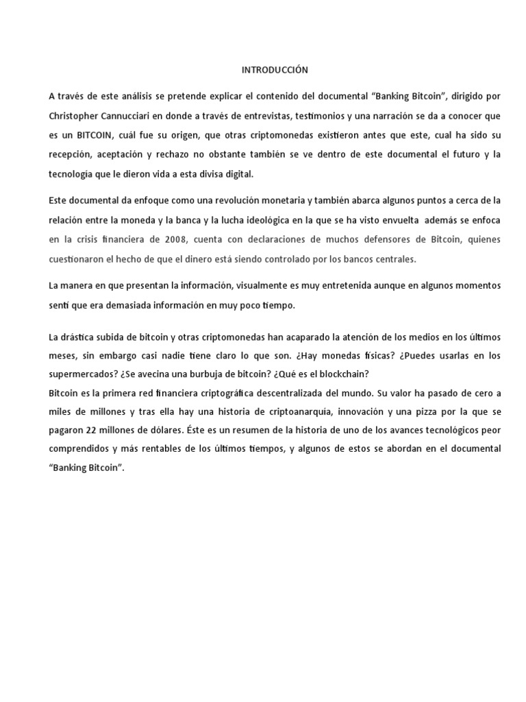 Banking On Bitcoin | PDF | Bitcoin | Criptomoneda