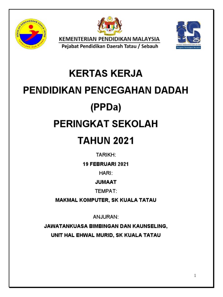 KERTAS KERJA PPDa 2021 | PDF