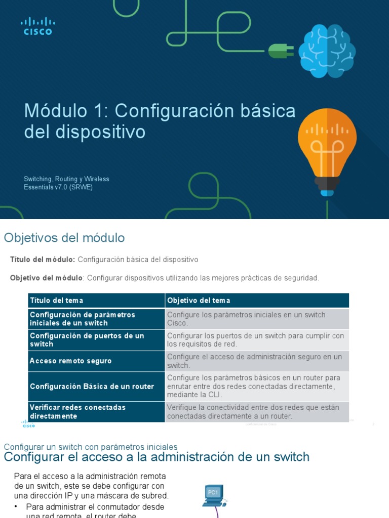 Configuracion Basica Del Dispositivo | PDF | Enrutador (Computación) | Yo Pv6