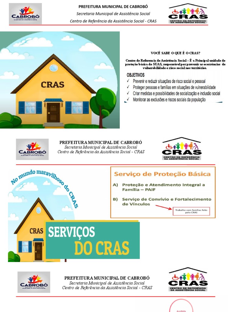 Você Sabe o Que É o Cras - Slide | PDF | Computadores