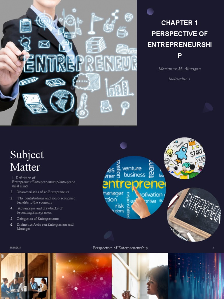 CHAPTER 1 Perspective of Entrepreneurship Final | Download Free PDF ...