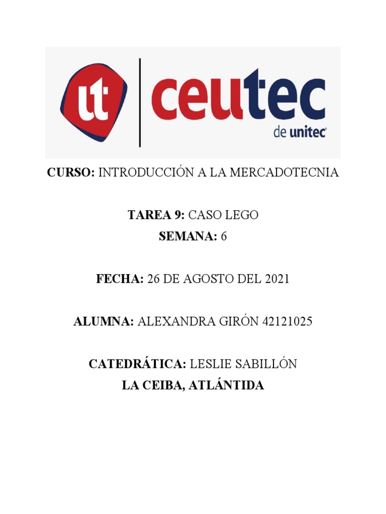 Caso Lego Alexandra Giron | PDF | Marketing | Marca