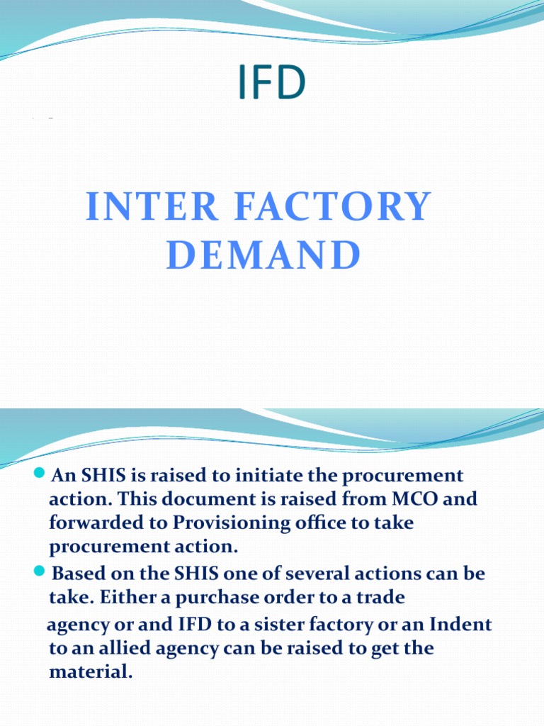 Procedural Guidelines for Inter-Factory Demand and Procurement in ...