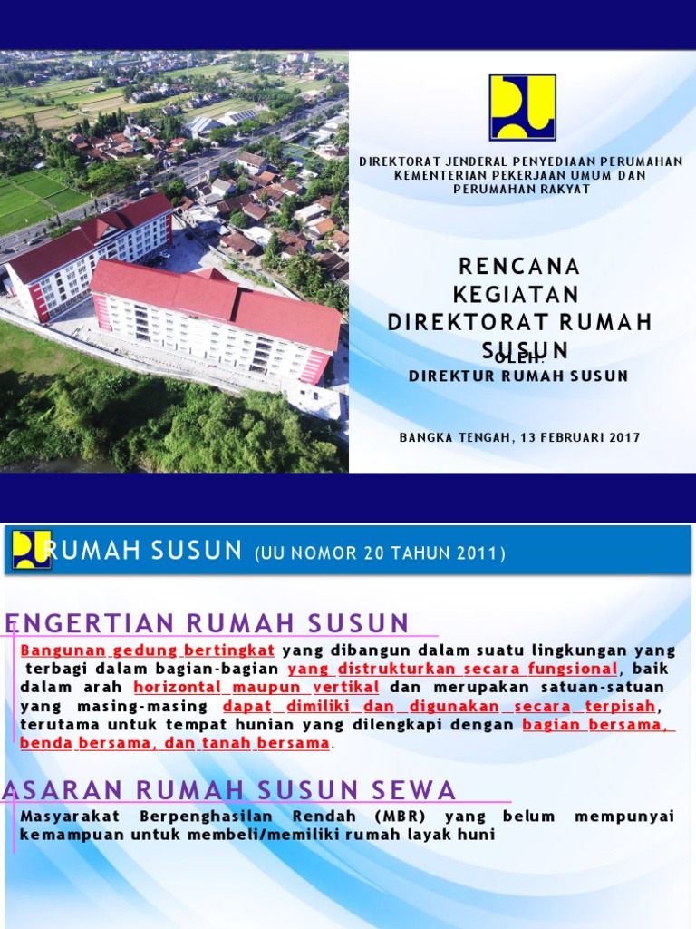 Rencana Pembangunan Rumah Susun Sewa | PDF | Kajian Bahasa Asing ...