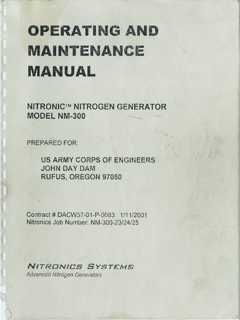 Nitro Nic Nitrogen Generator Manual | PDF
