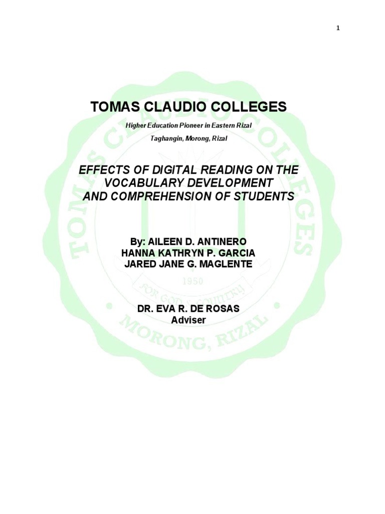 Research 2020 | PDF | Reading Comprehension | Educational Technology